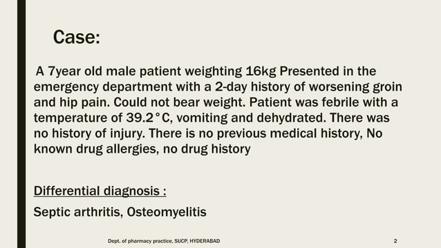 Case presentation on paediatrics | PPTX