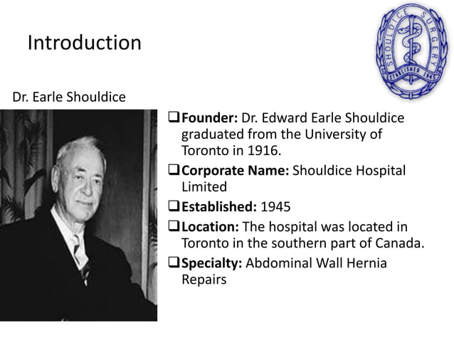 Case presentation on shouldice hospital | PPTX