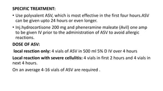 CASE PRESENTATION ON SNAKE BITE | PPTX