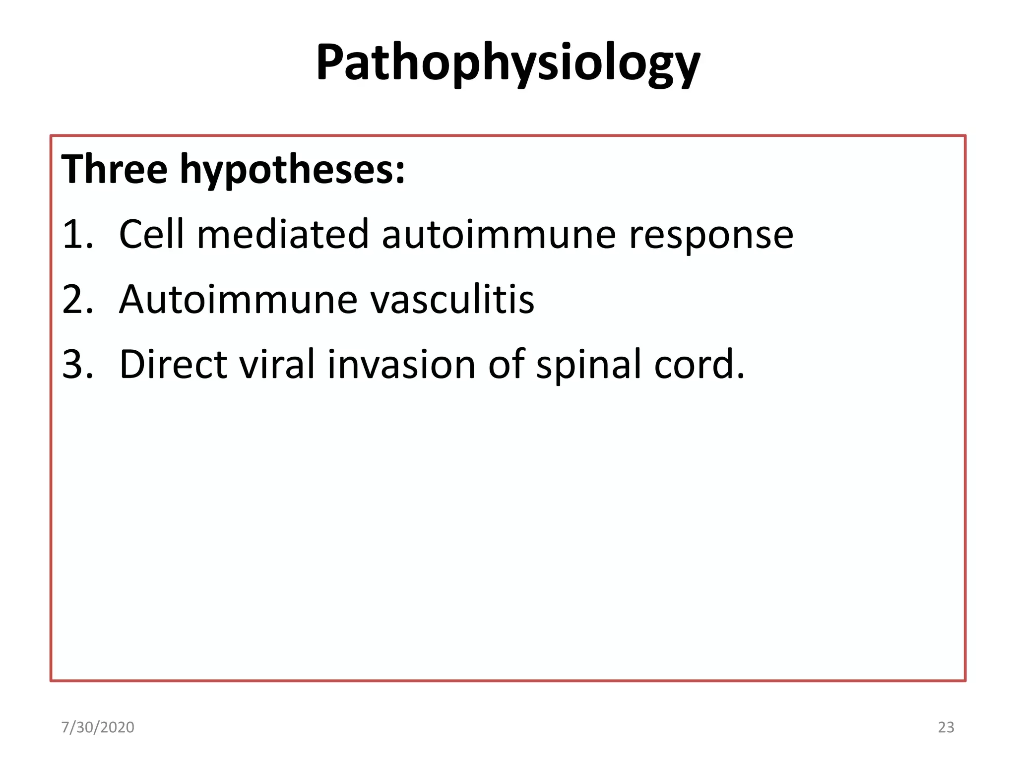 Case presentation on transverse myelitis | PPTX