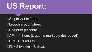 Case presentation P-PROM | PPTX