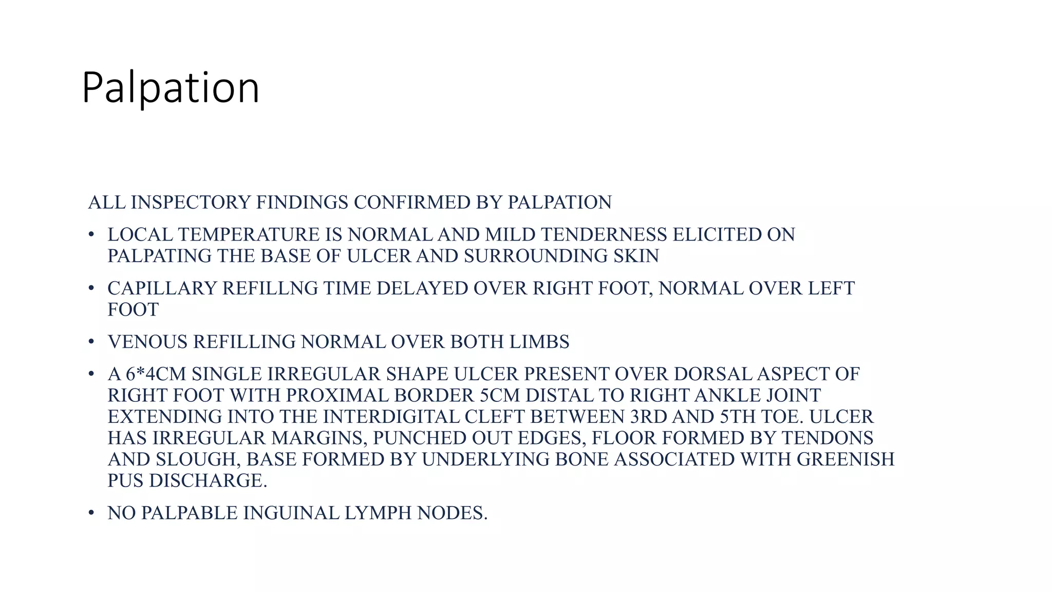 Case Presentation PVD+Diabetic Foot.pptx | Foot Health | Diseases and ...