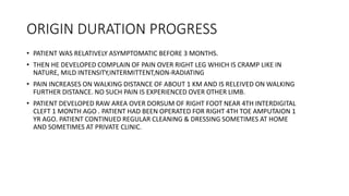 Case Presentation PVD+Diabetic Foot.pptx | Foot Health | Diseases and ...