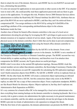 Case Project 12-2 Devising an AD DS Design with RODC, AD RMS, and A.pdf