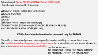 (medical explanation) Emily rose, exorcism of Anneliese Michel.pptx