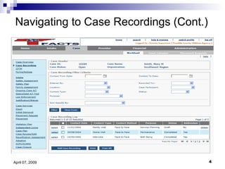 TFACTS Case Recordings Presentation | PPT