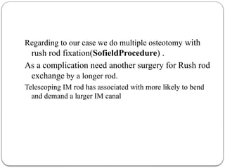 CASE REPORT on Sever form of OI ON PEDIATRIC PATIENT | PPT