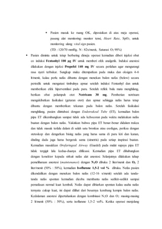 Case report anestesi | DOCX