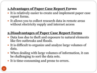 Case report form and application | PPTX