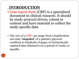 Case report form and application | PPTX