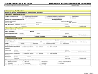 Case Report Form Template