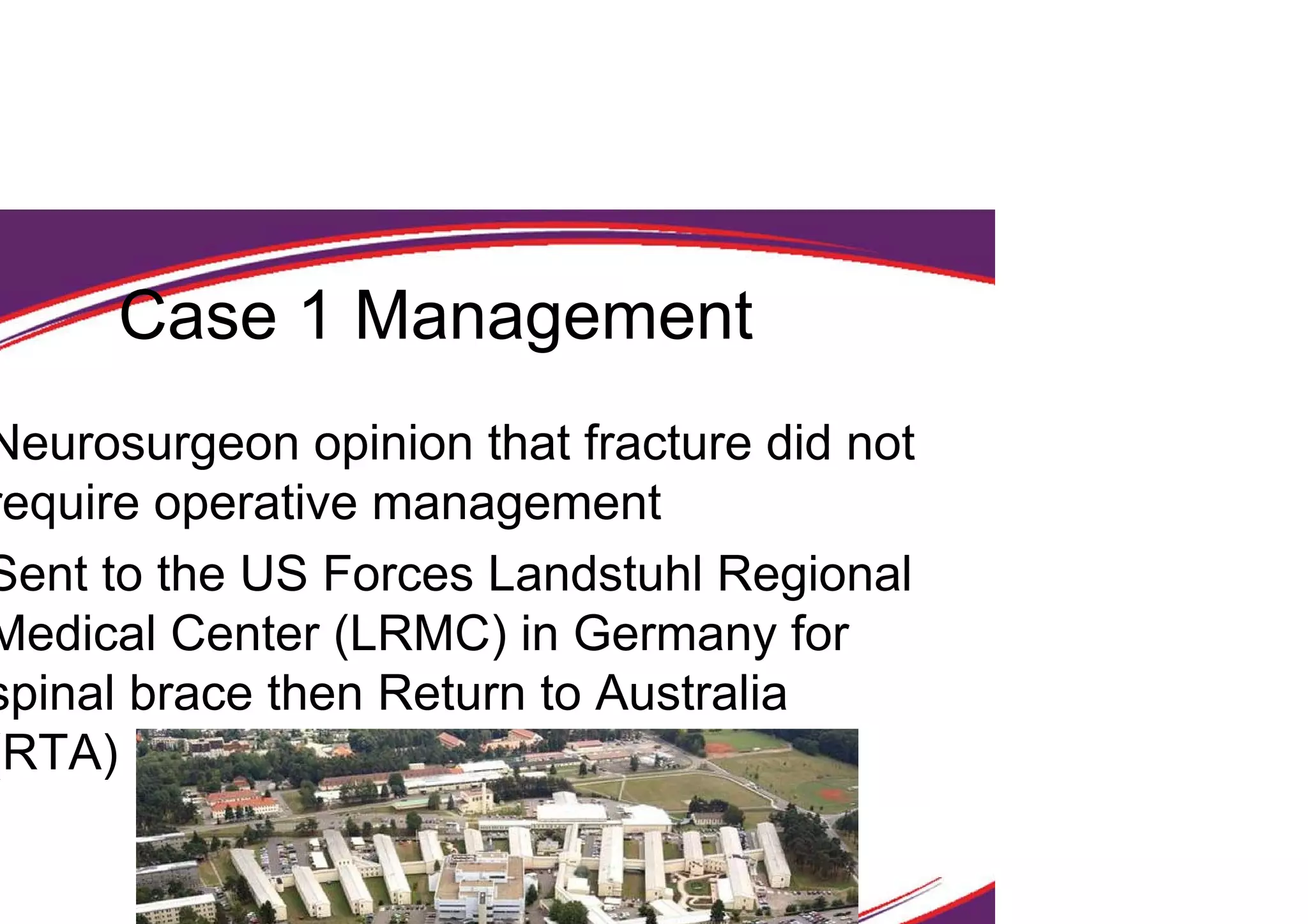 Case report of thoracic spine fractures from ied blast in armoured ...