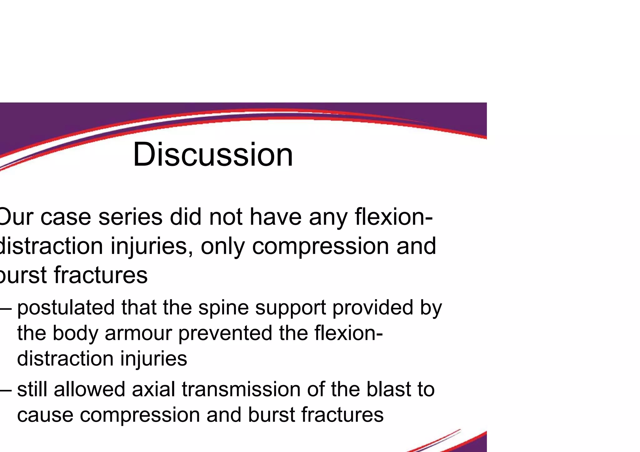 Case report of thoracic spine fractures from ied blast in armoured ...