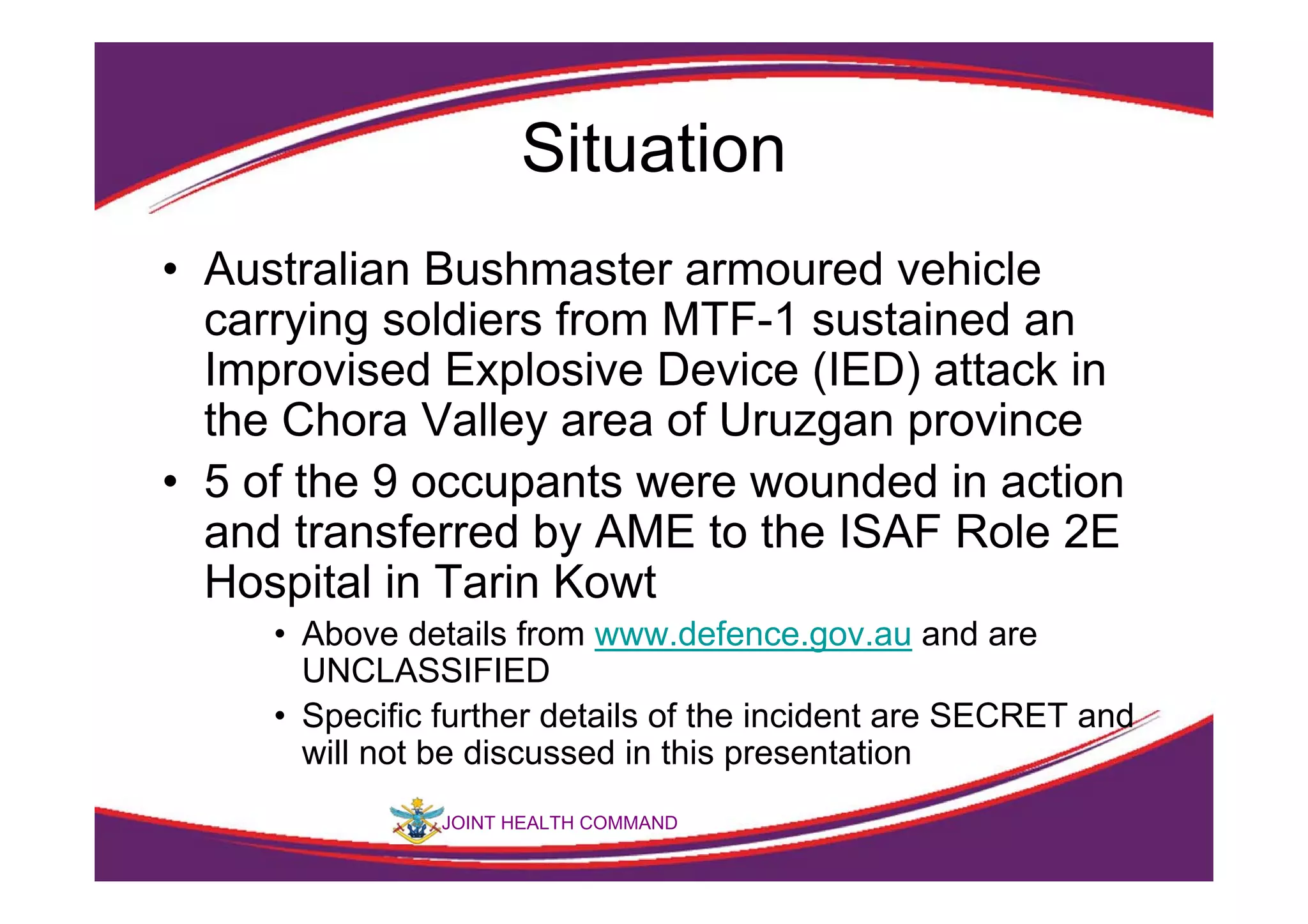 Case report of thoracic spine fractures from ied blast in armoured ...
