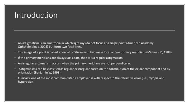 Case report on astigmatism corrected by contact lens | PPTX | Eye and ...