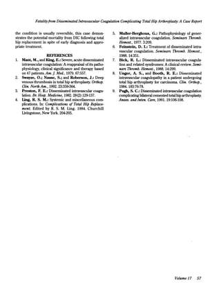 Case Report On Dic & Dvt | PDF | Blood Disorders | Diseases and Conditions