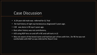 Case report on keratoconus management | PPTX