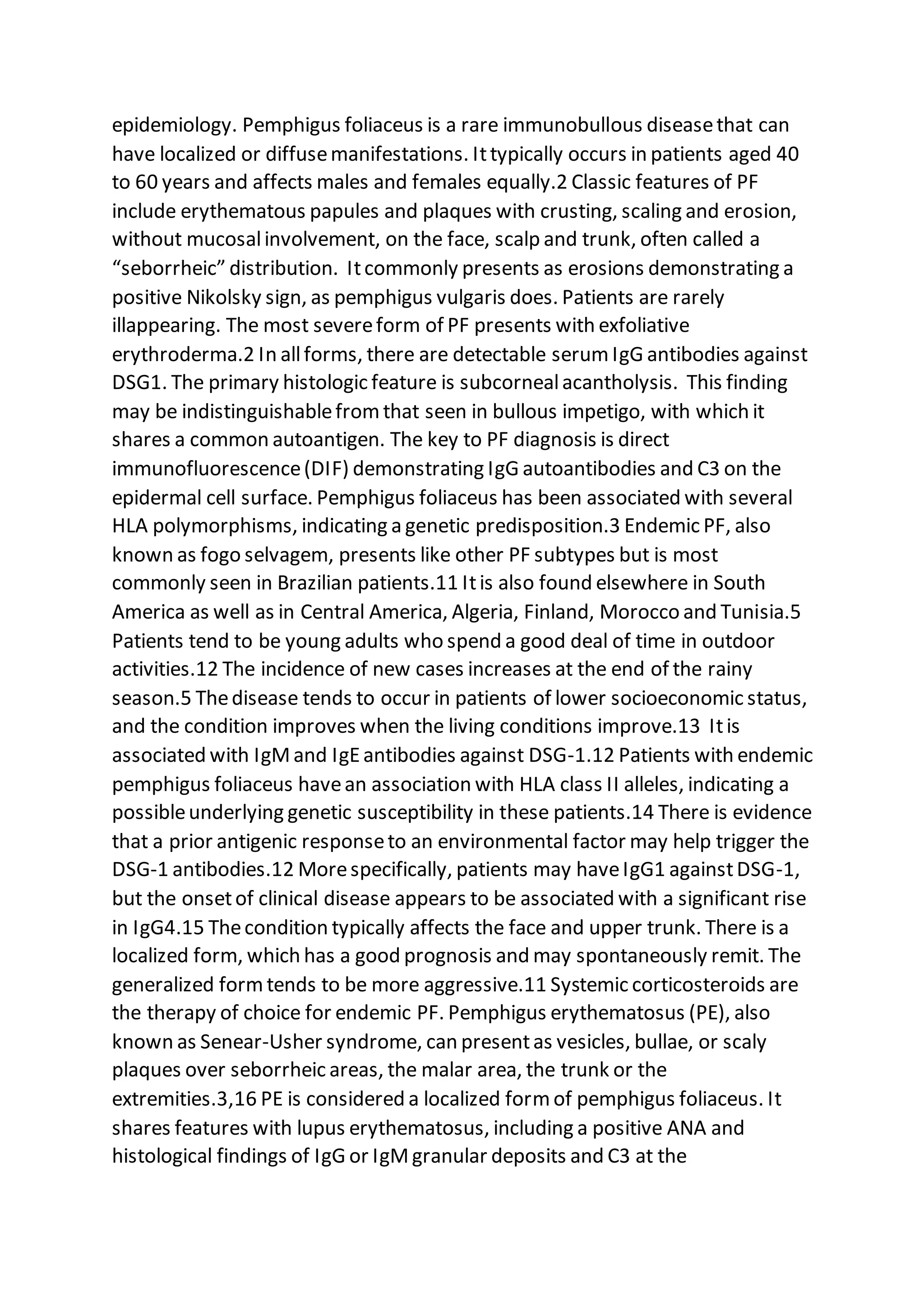 CASE REPORT ON PEMPHIGUS FOLIACEUS | DOCX