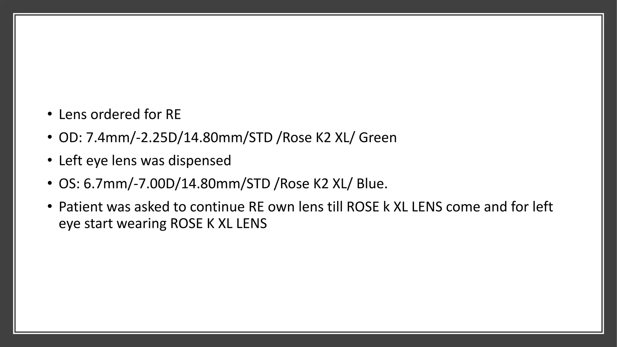 Case report on rose k2 xl | PPT