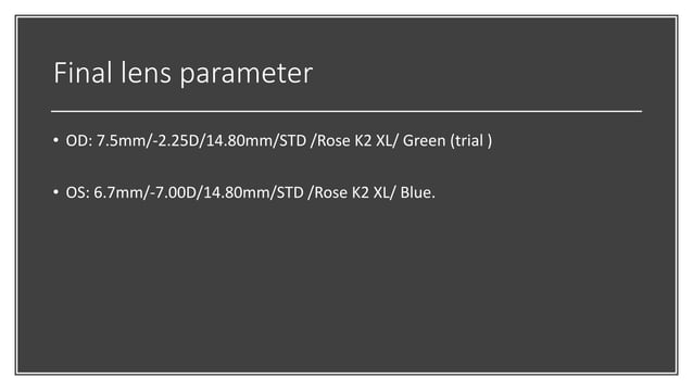 Case report on rose k2 xl | PPTX