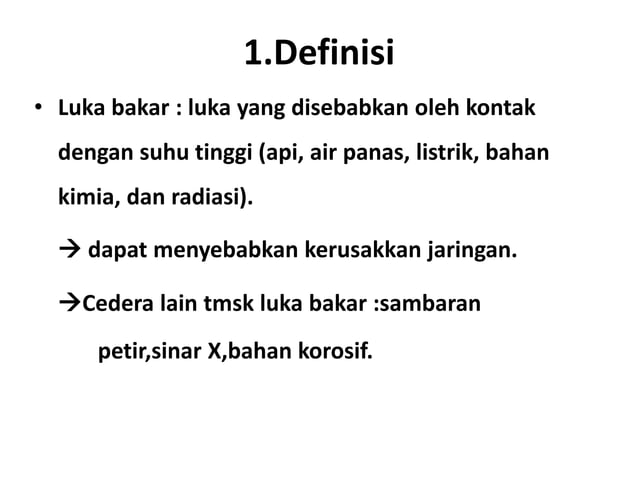 Case Report Session Skin Combustion | PPTX