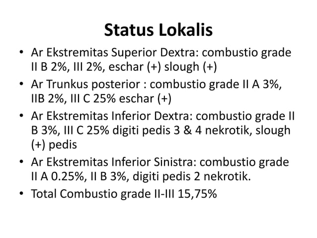Case Report Session Skin Combustion | PPTX
