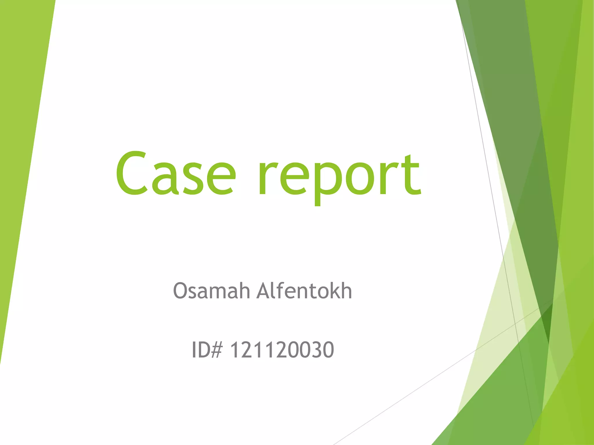 Case report Obstetric and Gynecological (obgyn) | PPTX