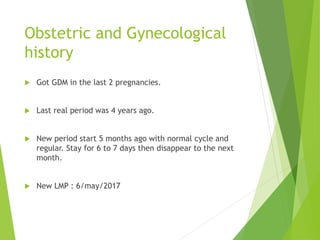 Case report Obstetric and Gynecological (obgyn) | PPTX