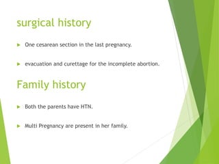 Case report Obstetric and Gynecological (obgyn) | PPTX