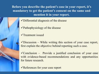 Case Report Writing Tips | PPTX
