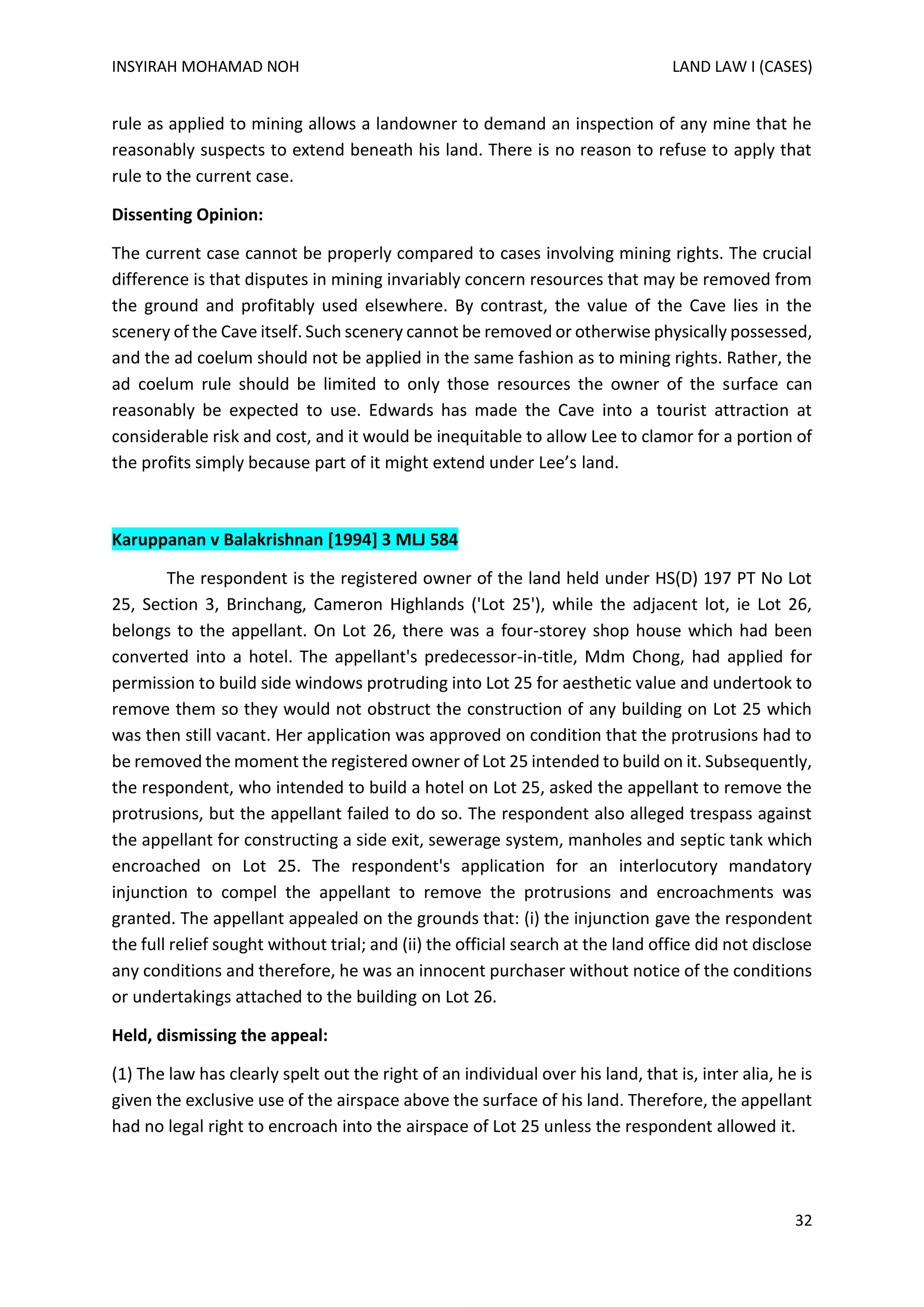 LAND LAW CASES | PDF