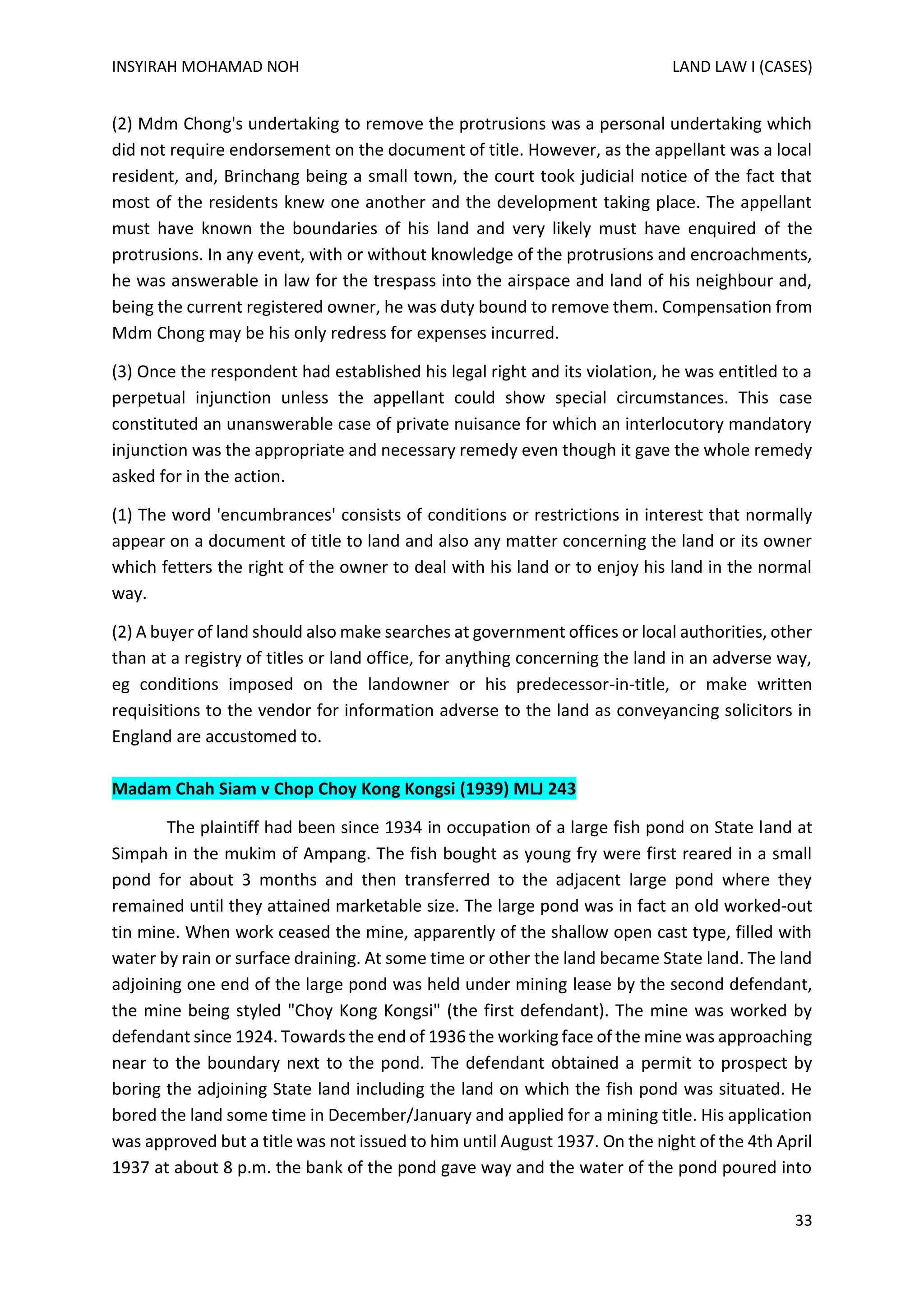 LAND LAW CASES | PDF