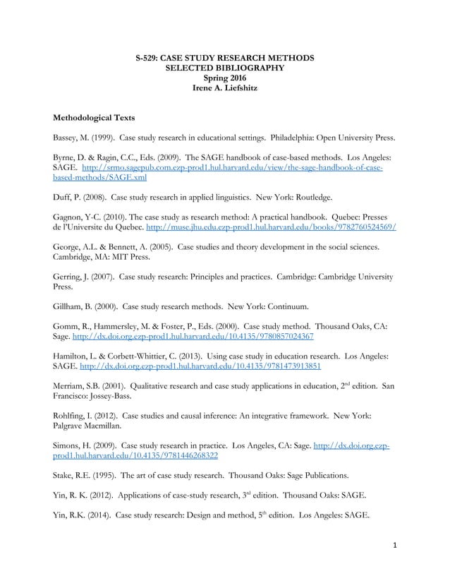 Cases study-research methodology | PDF | Education