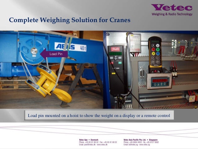 Load Cells Systems for Hoists and Cranes - Cases