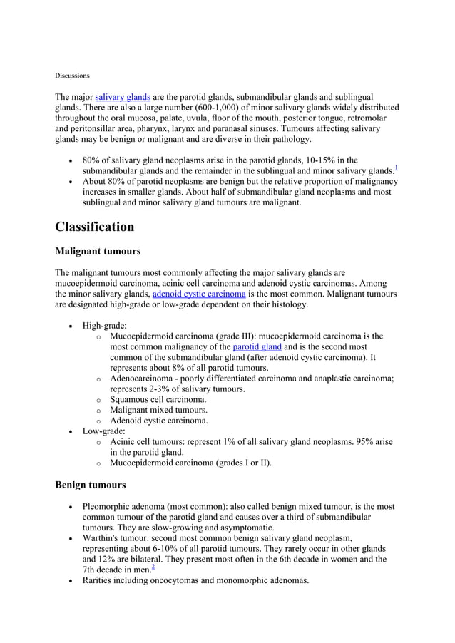 Salivary Gland Cytology case of adenoid cyst carcinoma | PDF