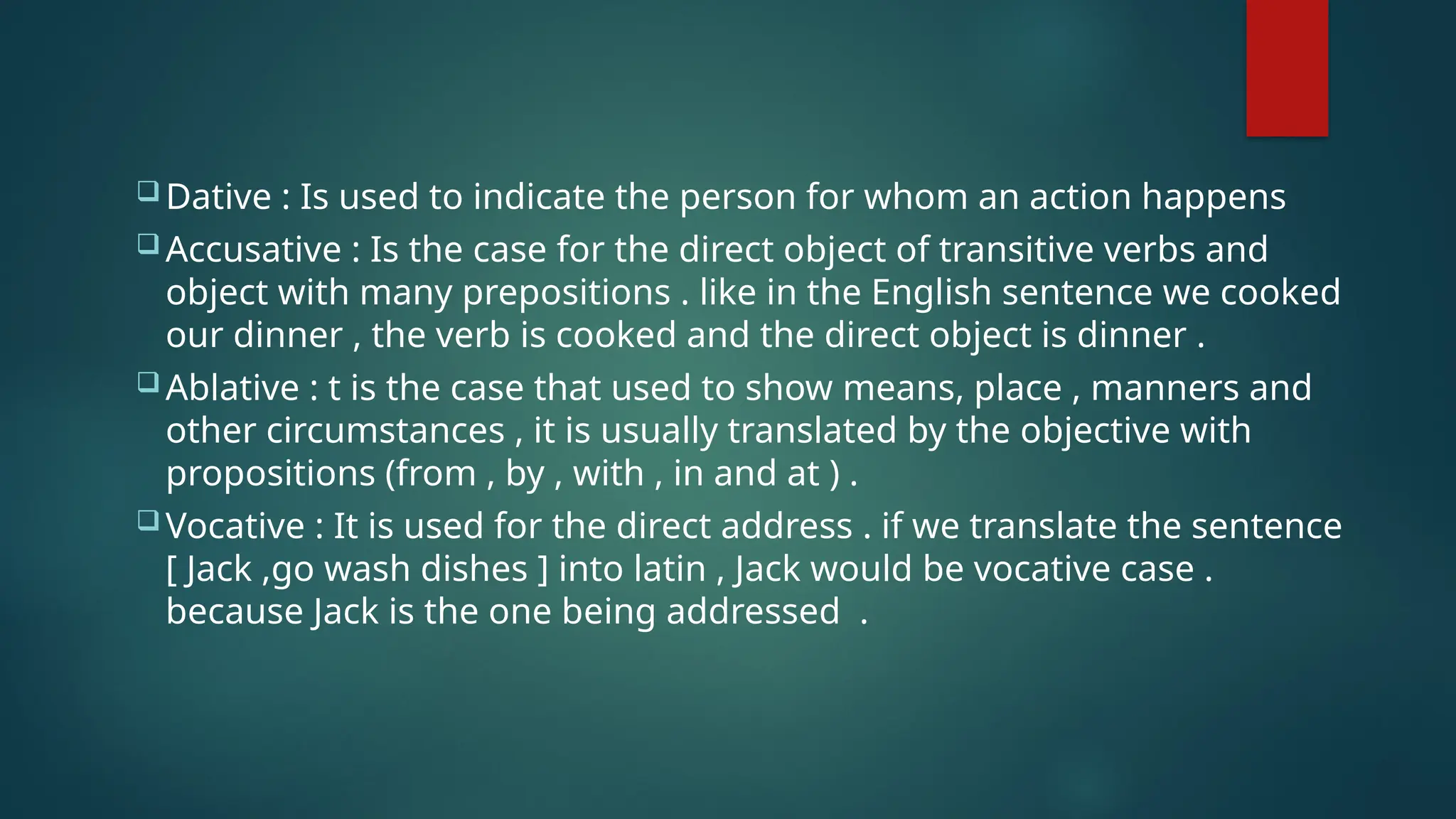 Cases and its function in latin.pptx.... | PPTX