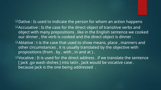 Cases and its function in latin.pptx.... | PPTX