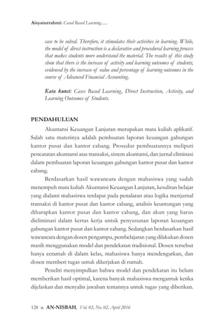 Cases based learning dan direct instruction untuk meningkatkan ...