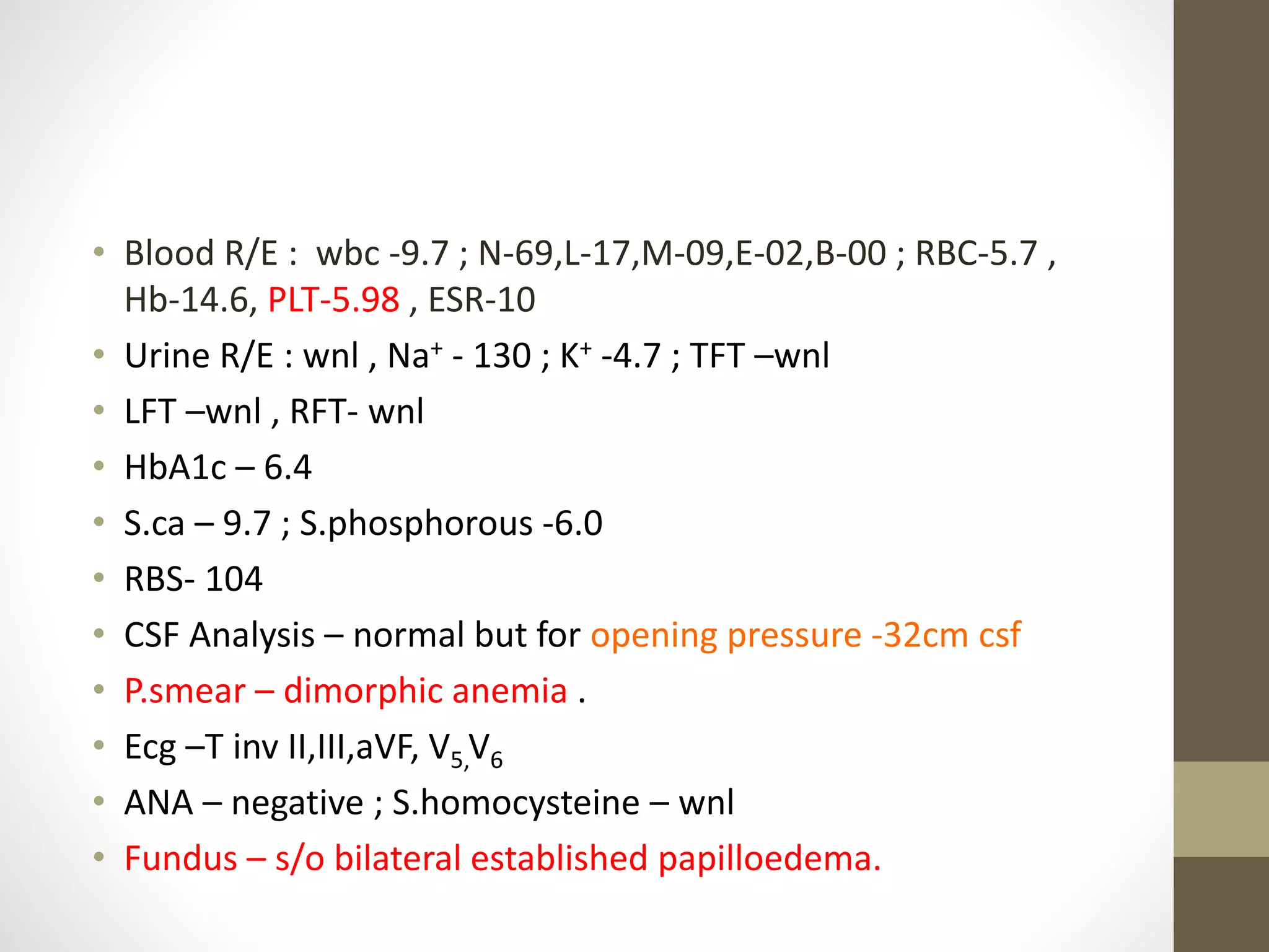 Case series -cerebral venous sinus thrombosis - Dr Shaz Pamangadan | PPTX