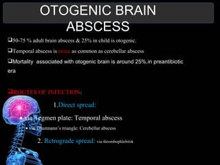 Case series otogenic brain abcess | PPT
