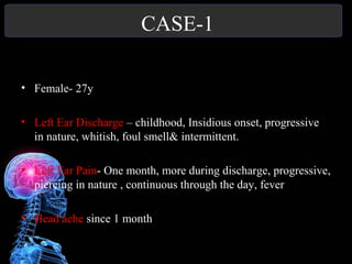 Case series otogenic brain abcess | PPT