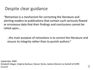 Cases from COPE - fabrications and falsifications of data, managing ...
