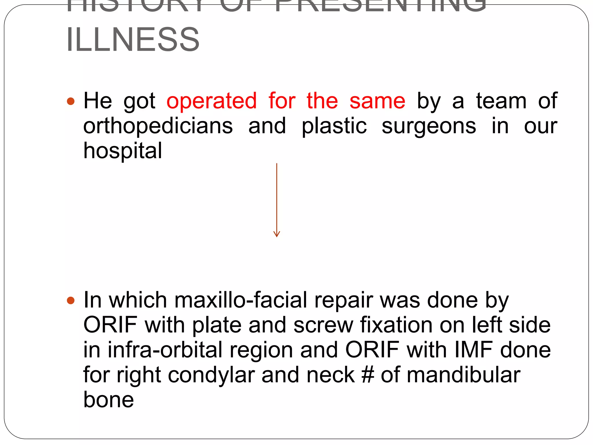 POST TRAUMATIC FACIAL NERVE PALSY WITH ECTROPION | PPT