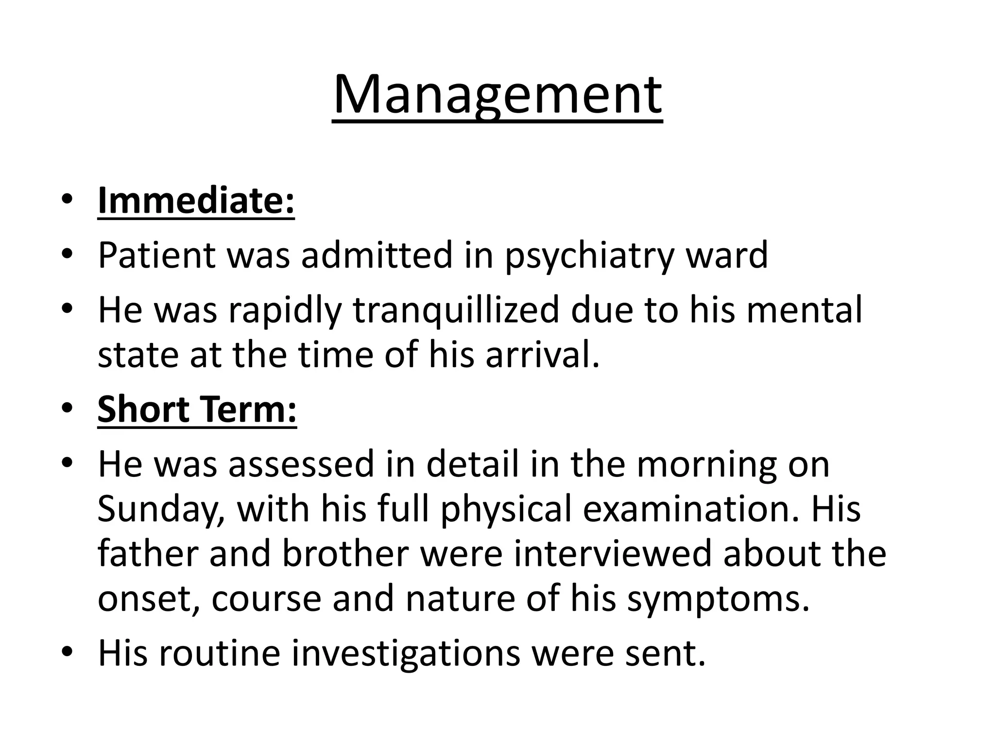 Psychiatry Case Presentation | PPTX