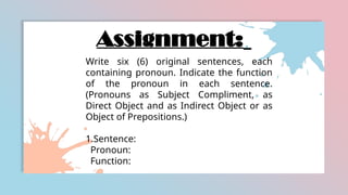 CASES OF PERSONAL PRONOUN_Power Point Presentation | PPTX | Programming ...