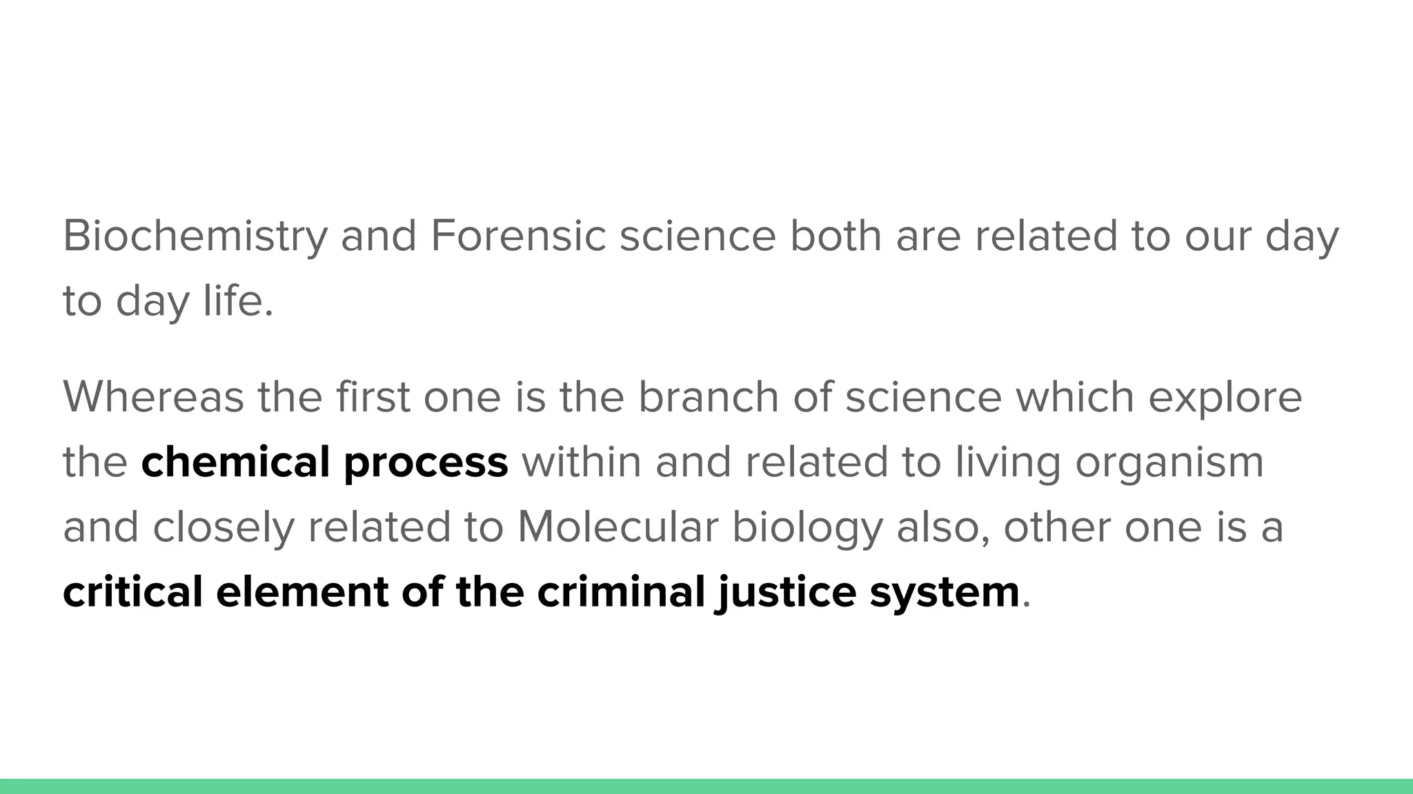 Biochemistry: A pivotal aspects in forensic science | PPTX