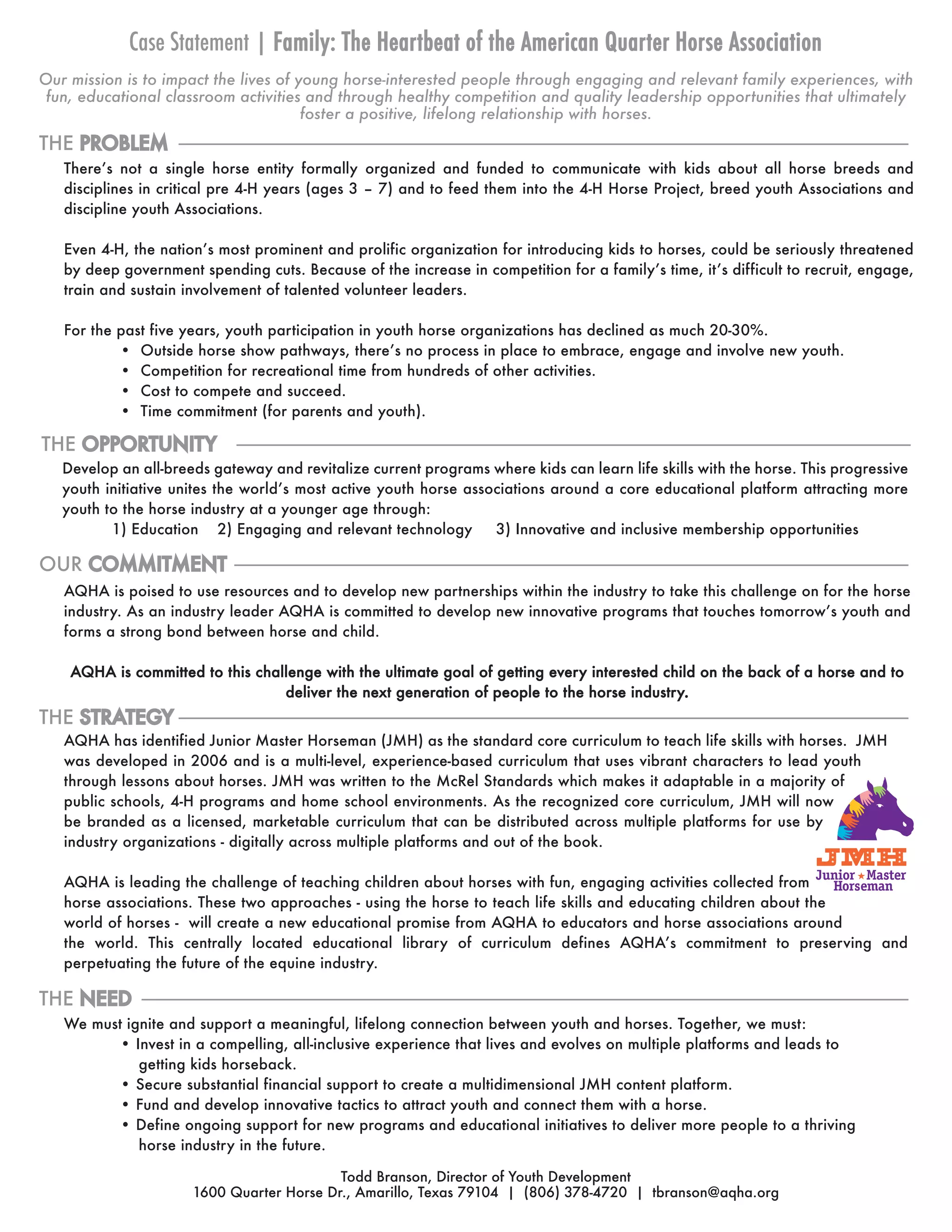 Case Statement | PDF | Equine Sports | Sports