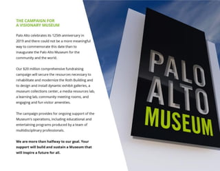 Palo Alto Museum Case Statement | PPT