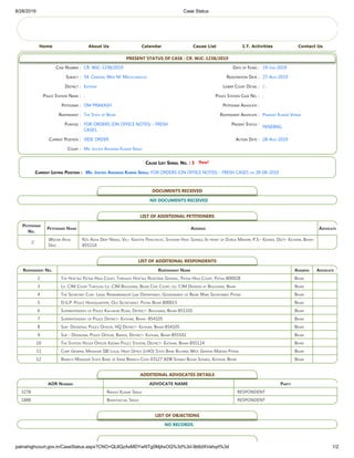 Case status at Patna High Court | PDF