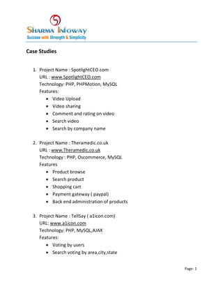Case Studies | PDF | Web Development | Internet